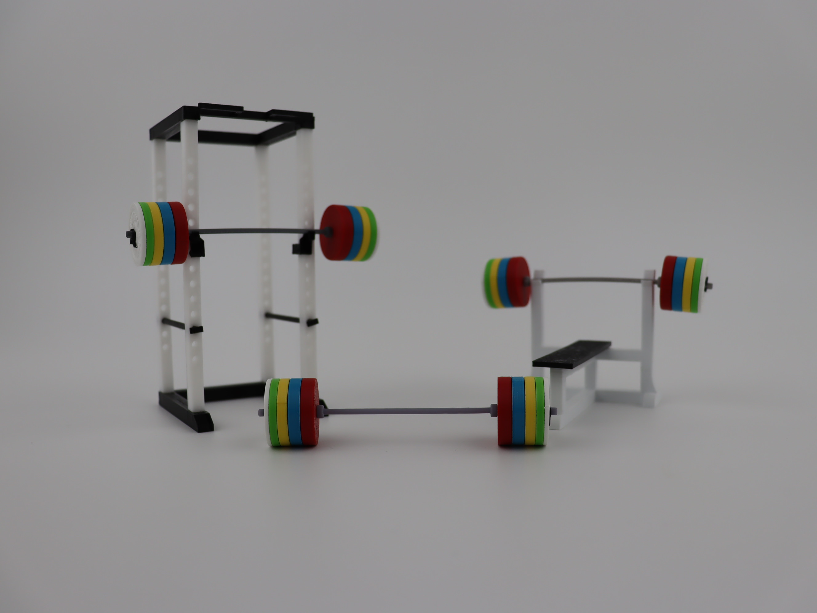 BENCH PRESS, SQUAT RACK AND OLYMPIC WEIGHT SET by Jackmass | Download ...