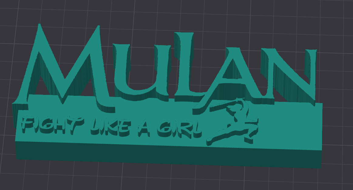Mulan Sign by Narack | Download free STL model | Printables.com Mulan Sign by Narack | Download free STL model | Printables.com