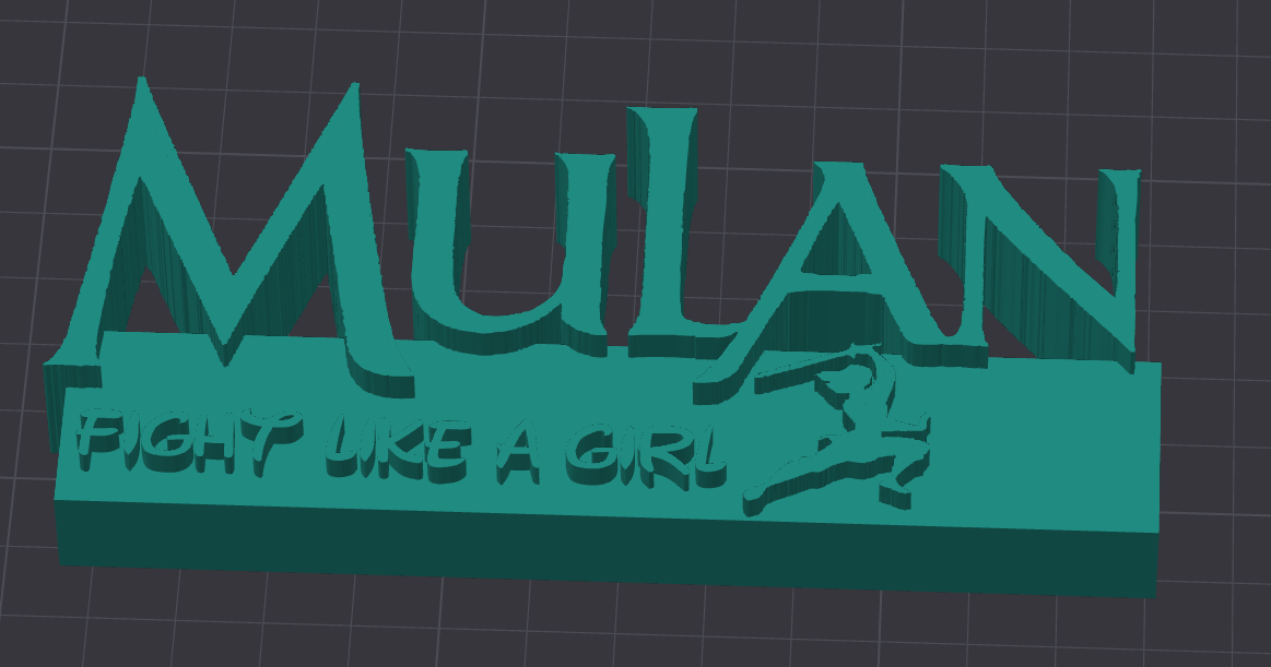 Mulan Sign by Narack | Download free STL model | Printables.com