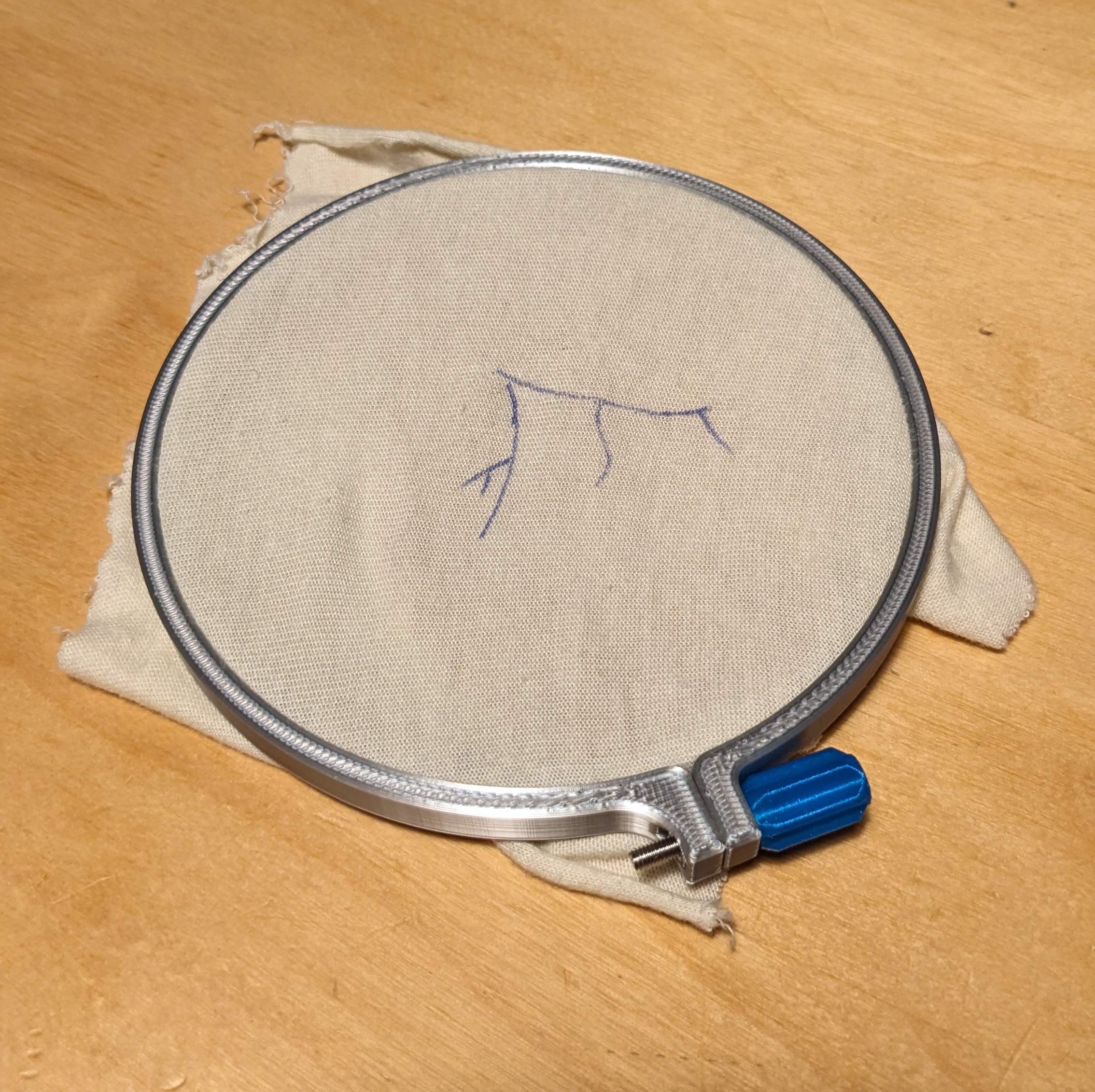 Cercle à broder / Embroidery hoop by antbar | Download free STL model ...