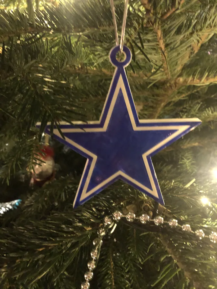 Dallas Cowboys Christmas Tree Decoration by zedhop | Download free STL ...