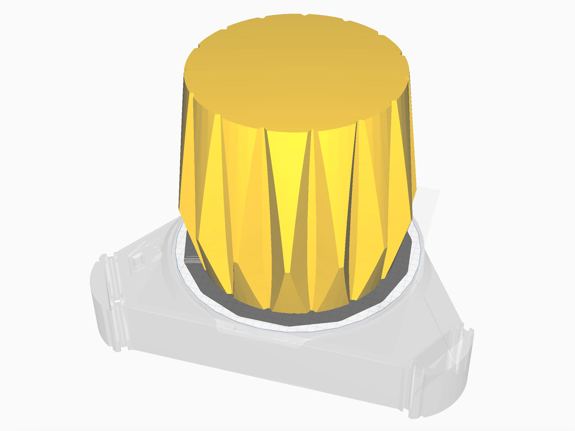 DIAMOND RIDGES | E27 Lamp Shade & base by Charles Regaud | Printables Store