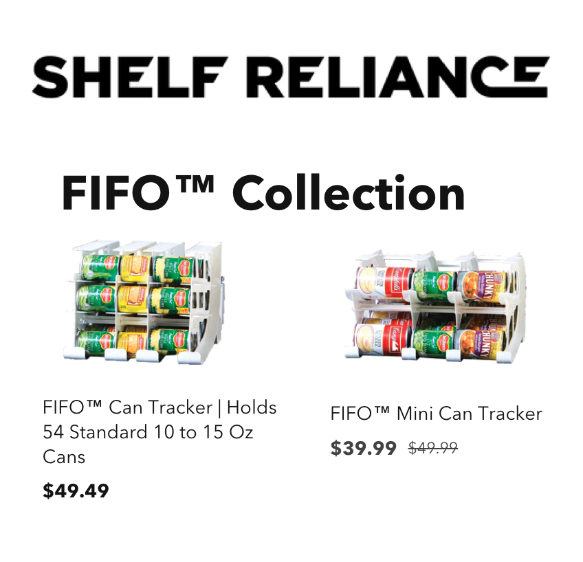 SHELF RELIANCE - FIFO Canned Food Organizer custom dowels by mscalora ...