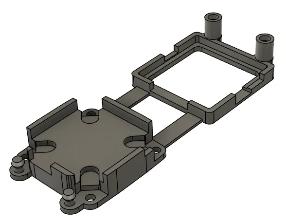 Caddx Walksnail VTX foldable mount by nat3 | Download free STL model ...