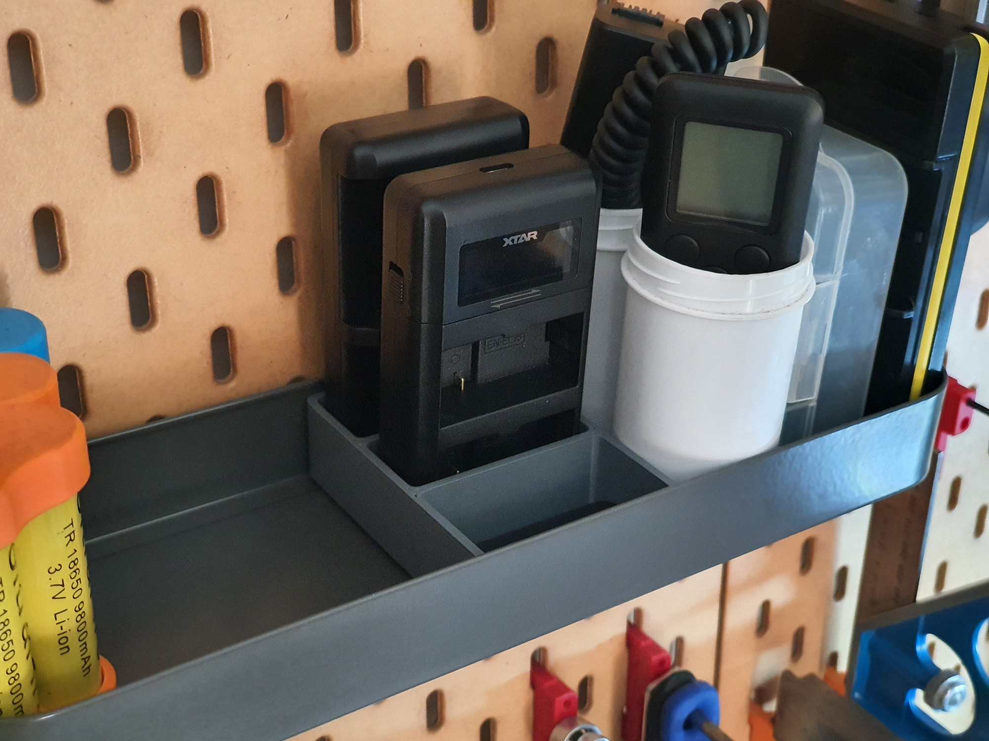 IKEA Skadis Tray Divider Box for XTAR Camera Charger by Simply Maker ...