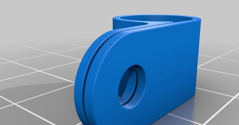 Adel style clamp 9.5mm by Jason H. | Download free STL model ...