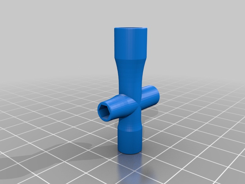 4 Way Wrench (Hobby Style) by Jason H. | Download free STL model ...