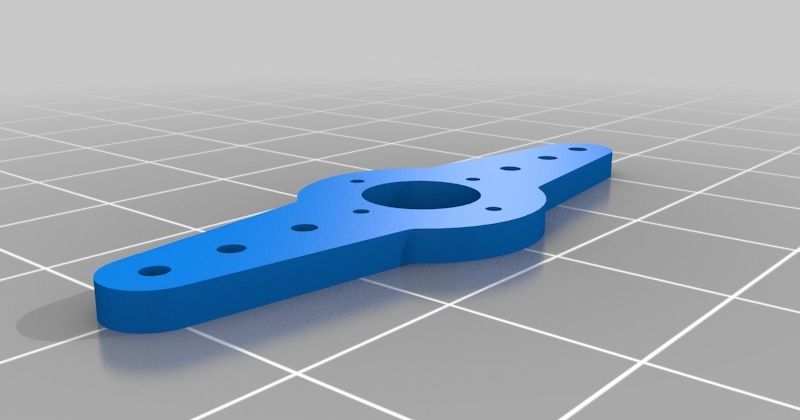Servo Arm Extension Double 19.5mm by Jason H. | Download free STL model ...