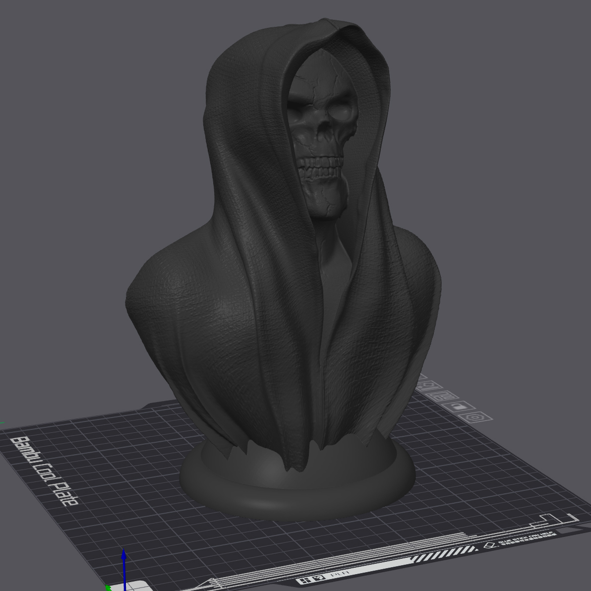 Cape-Skull Bust II - 3D-Model High-Polygon by Qu3D 3D-Design Art ...