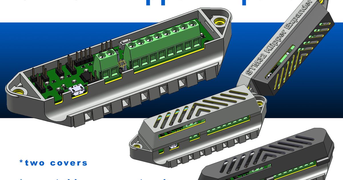 Klipper Expander Mount to Voron DIN Rail Mount Remixed by Antstar12 - MakerWorld