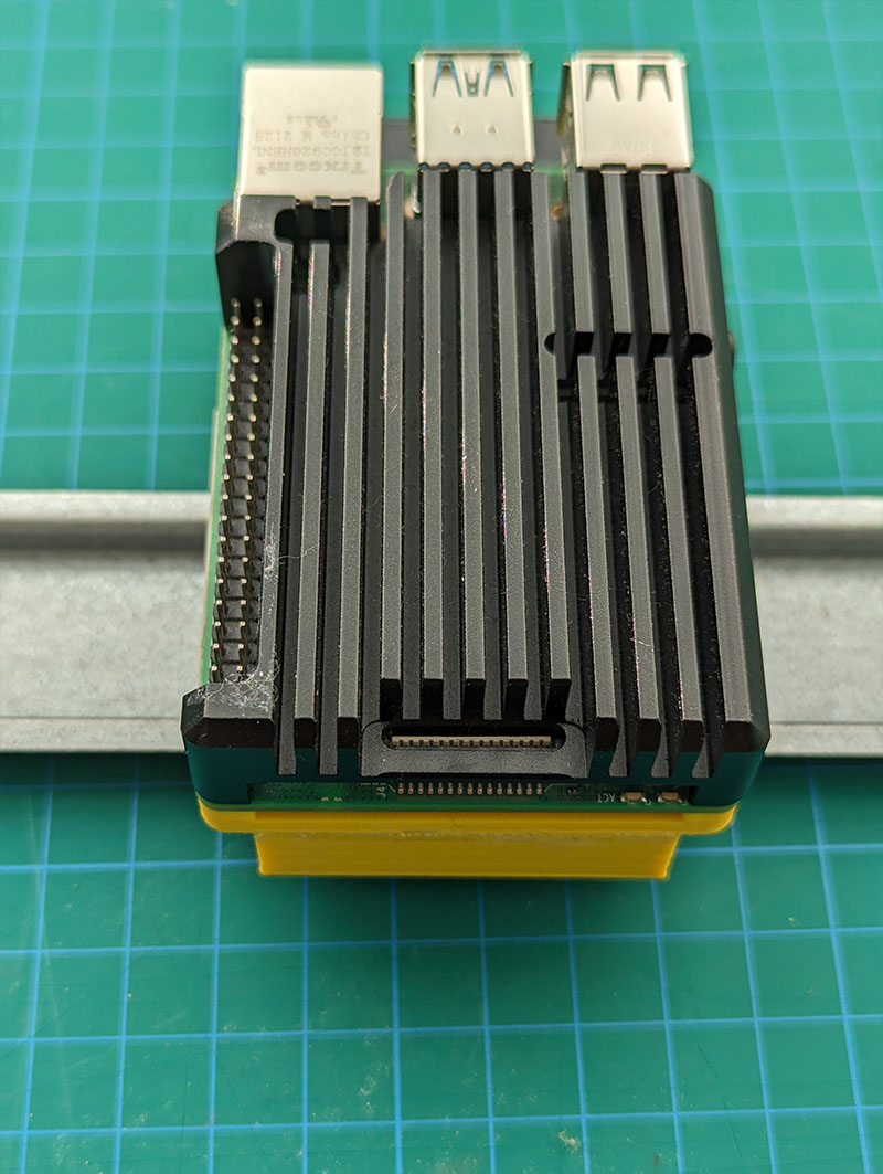 Compact Raspberry Pi4B with SSD DIN rail mount by Sasha Duric ...