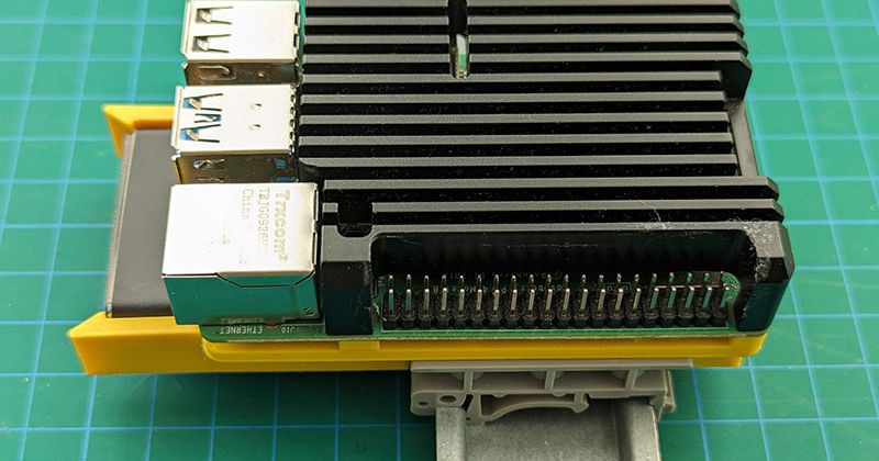 Compact Raspberry Pi4B with SSD DIN rail mount by Sasha Duric ...