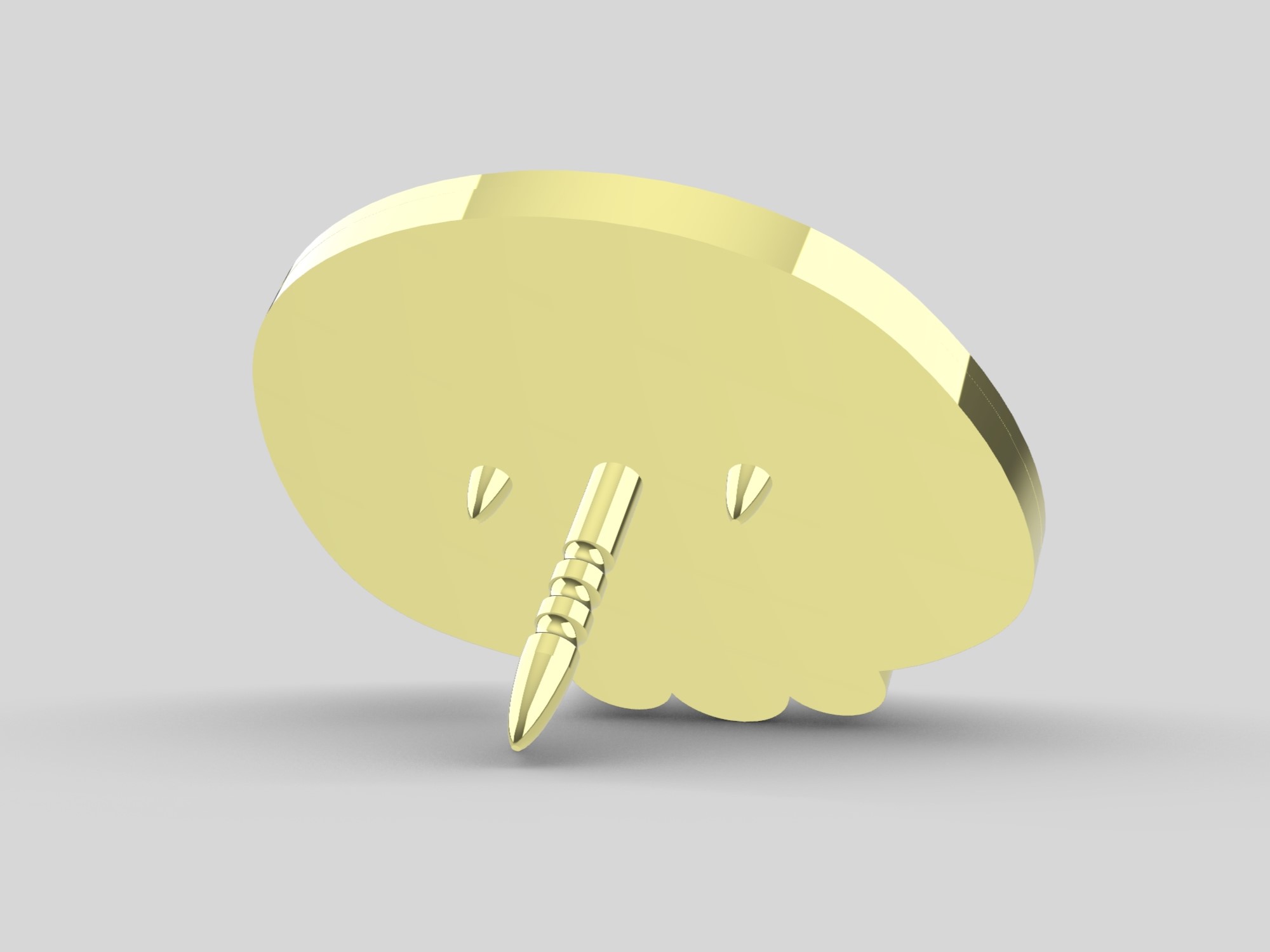 Cute Skull Enamel Pin By Ghost74 Download Free Stl Model