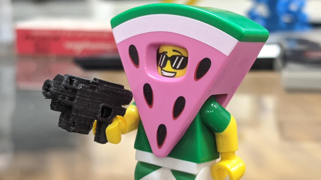 LEGO-Compatible Nerf Stryfe Blaster by JezzaWalker | Download free STL ...