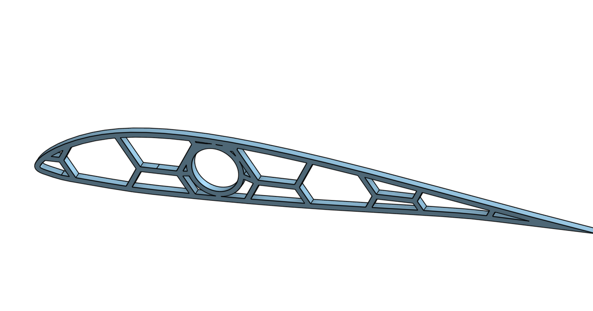 Supporting rib for plane wing by Theo Nichols | Download free STL model ...