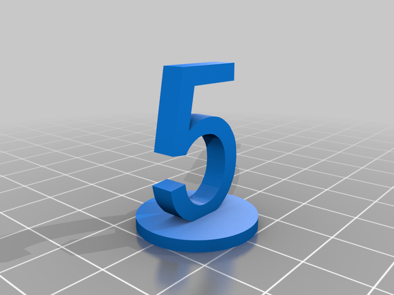 Numbered token by Laserclod | Download free STL model | Printables.com