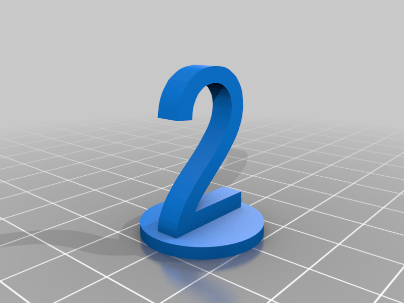 Numbered token by Laserclod | Download free STL model | Printables.com