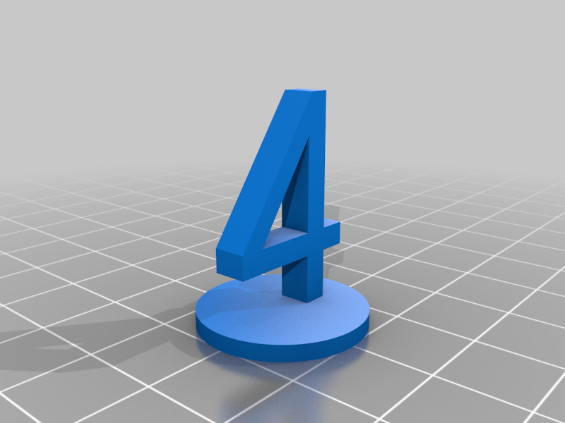 Numbered token by Laserclod | Download free STL model | Printables.com