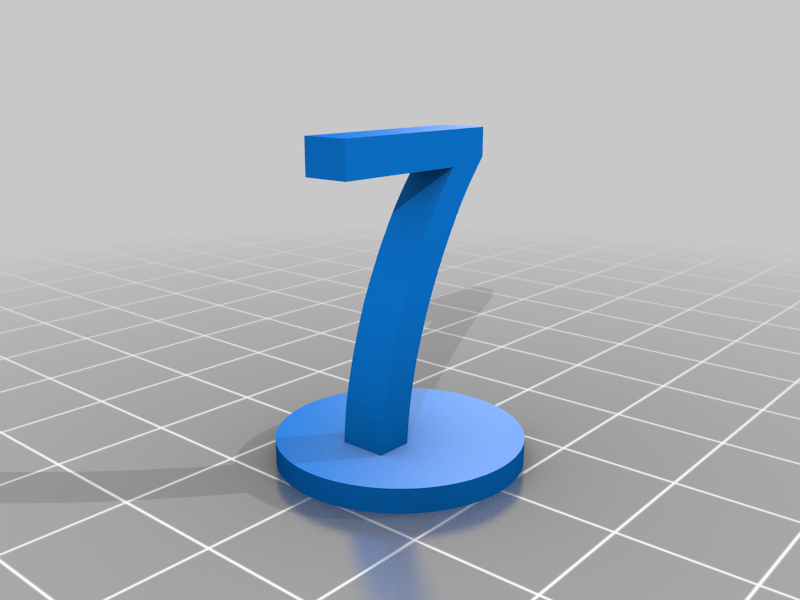 Numbered token by Laserclod | Download free STL model | Printables.com
