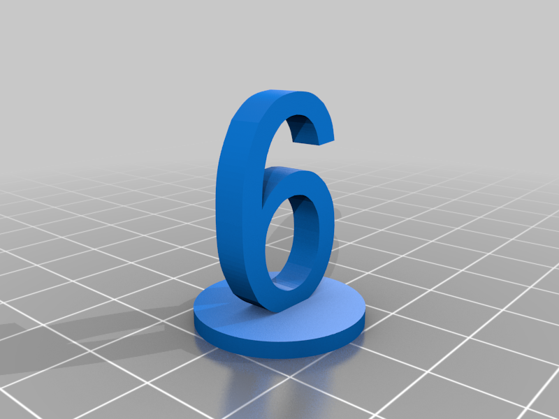 Numbered token by Laserclod | Download free STL model | Printables.com