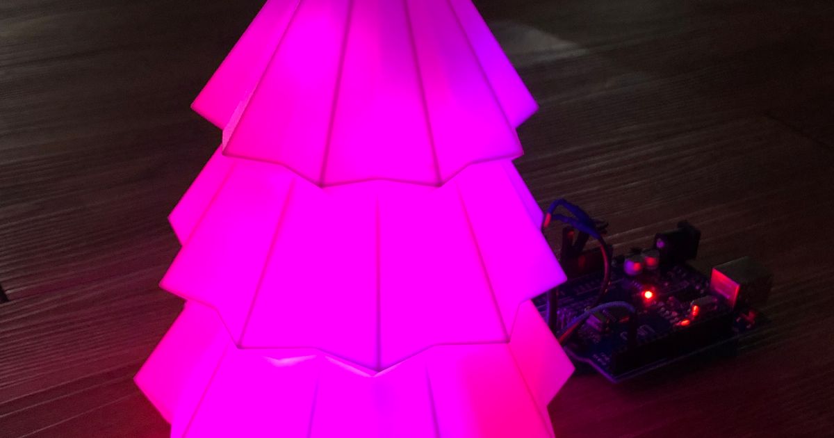 Multicolor LED Christmas Tree by Gamma Design | Download free STL model ...