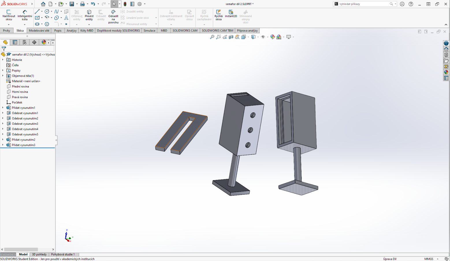SEMAFOR - Arduino 02 by prumyslovka_trebesin | Download free STL model ...