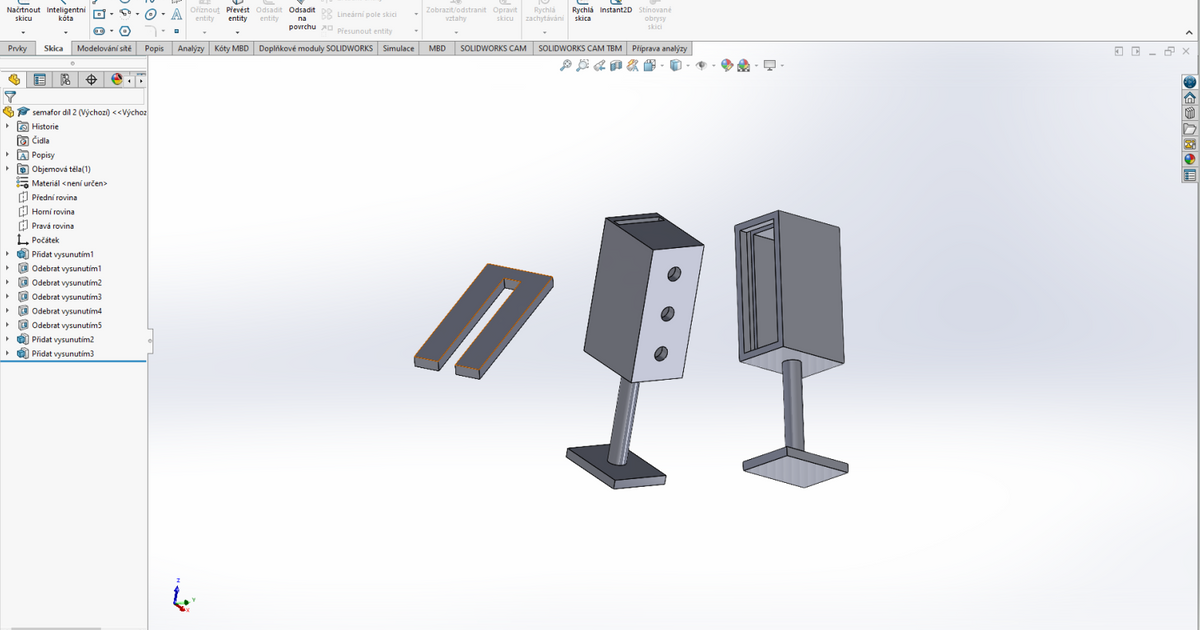 Semafor Arduino 02 By Prumyslovka Trebesin Download Free Stl Model