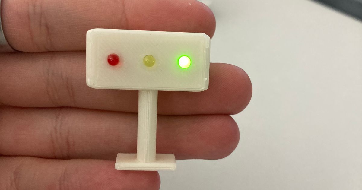 Semafor Arduino 03 By Prumyslovka Trebesin Download Free Stl Model