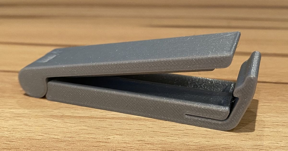 Bag Clip / no supports / many sizes / customizable via FreeCAD by ...