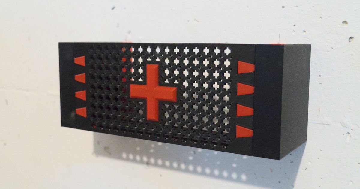 Wall Mounted Aldi First Aid Kit Holder by Basteln_mit_Amdrik | Download ...