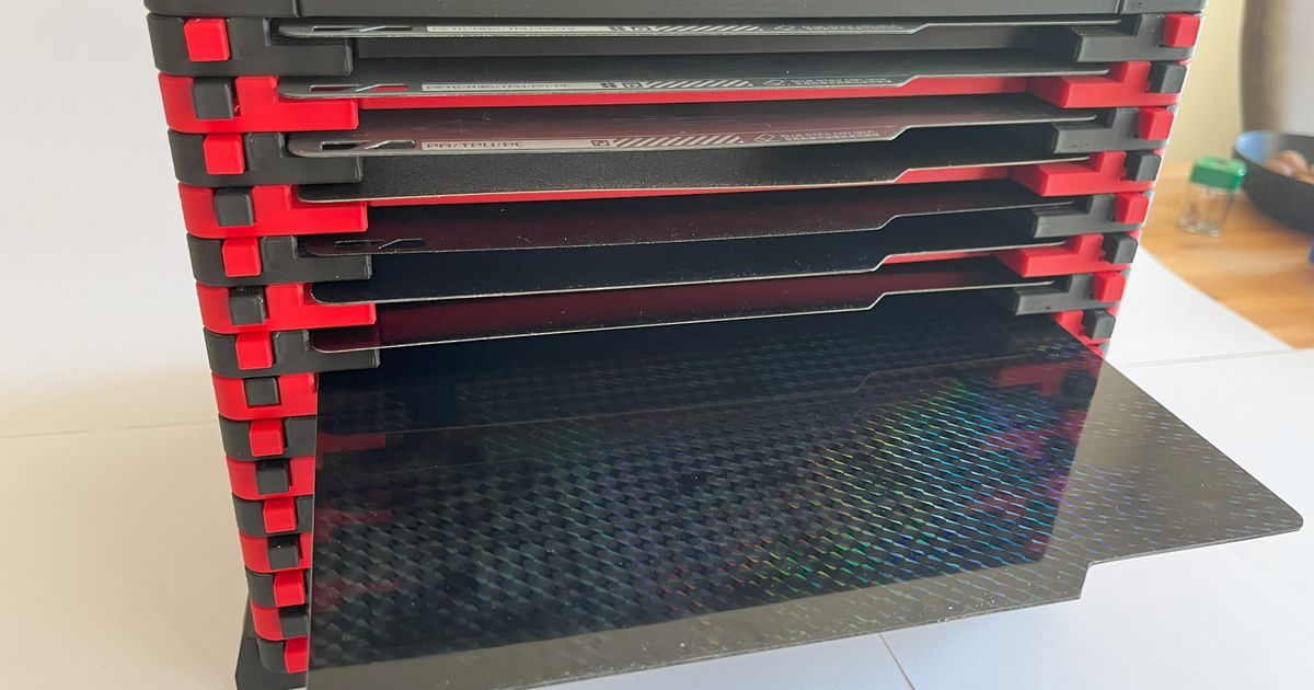 Bambu X1C / P1P / P1S / A1 modular printing plate cube MPPC V1 by ...