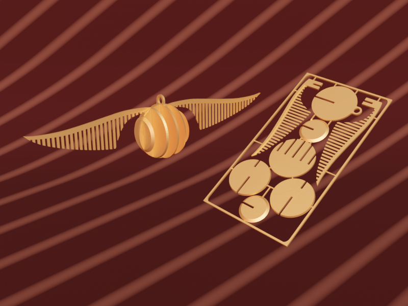 Christmas Ornament Snitch Kit Card by Pixelception | Download free STL ...