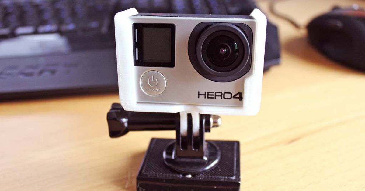 GoPro SlideIn Mount Frame (GoPro4) by flazer | Download free STL model ...