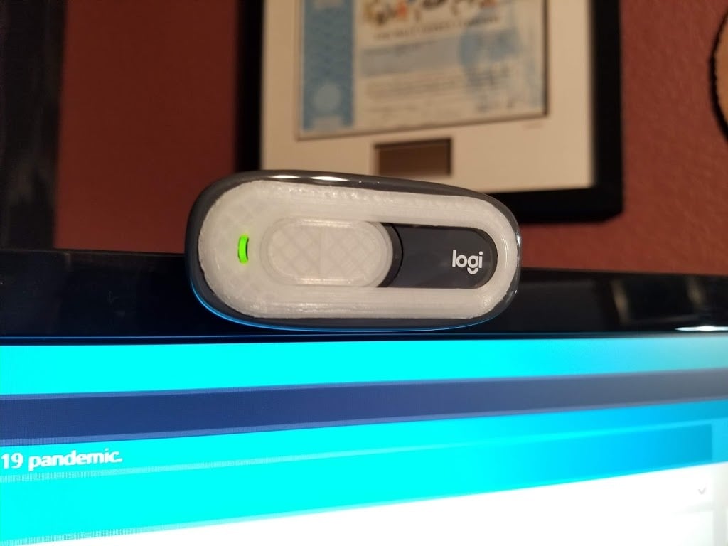 Logitech C270 webcam privacy cover by UrcH | Download free STL model ...