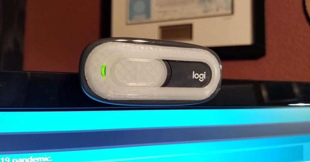 Logitech C270 webcam privacy cover by UrcH | Download free STL model ...
