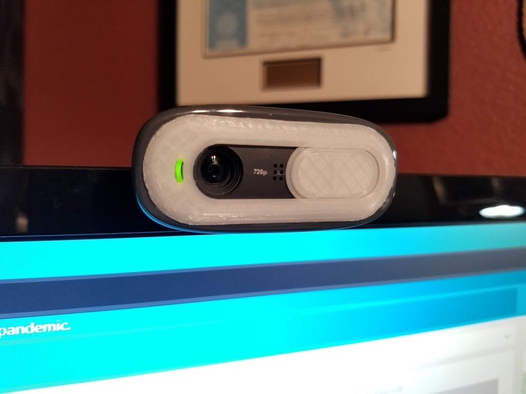 Logitech C270 webcam privacy cover by UrcH | Download free STL model ...