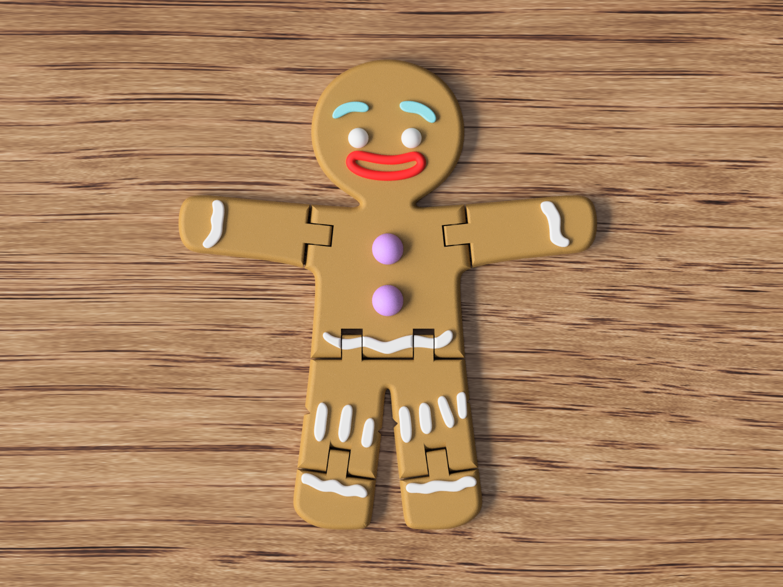 Gingerbread Man by Sabre Design | Download free STL model | Printables.com