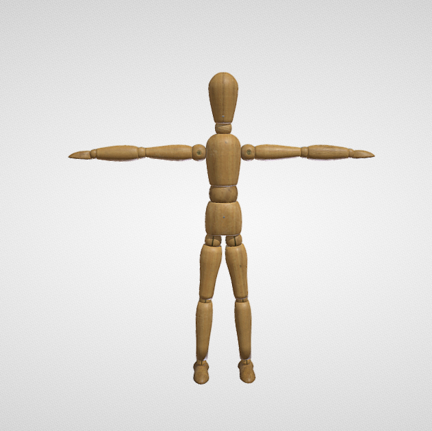 Wooden Mannequin (Lay Figure) 3d model von Adam Gigi Krajíček ...