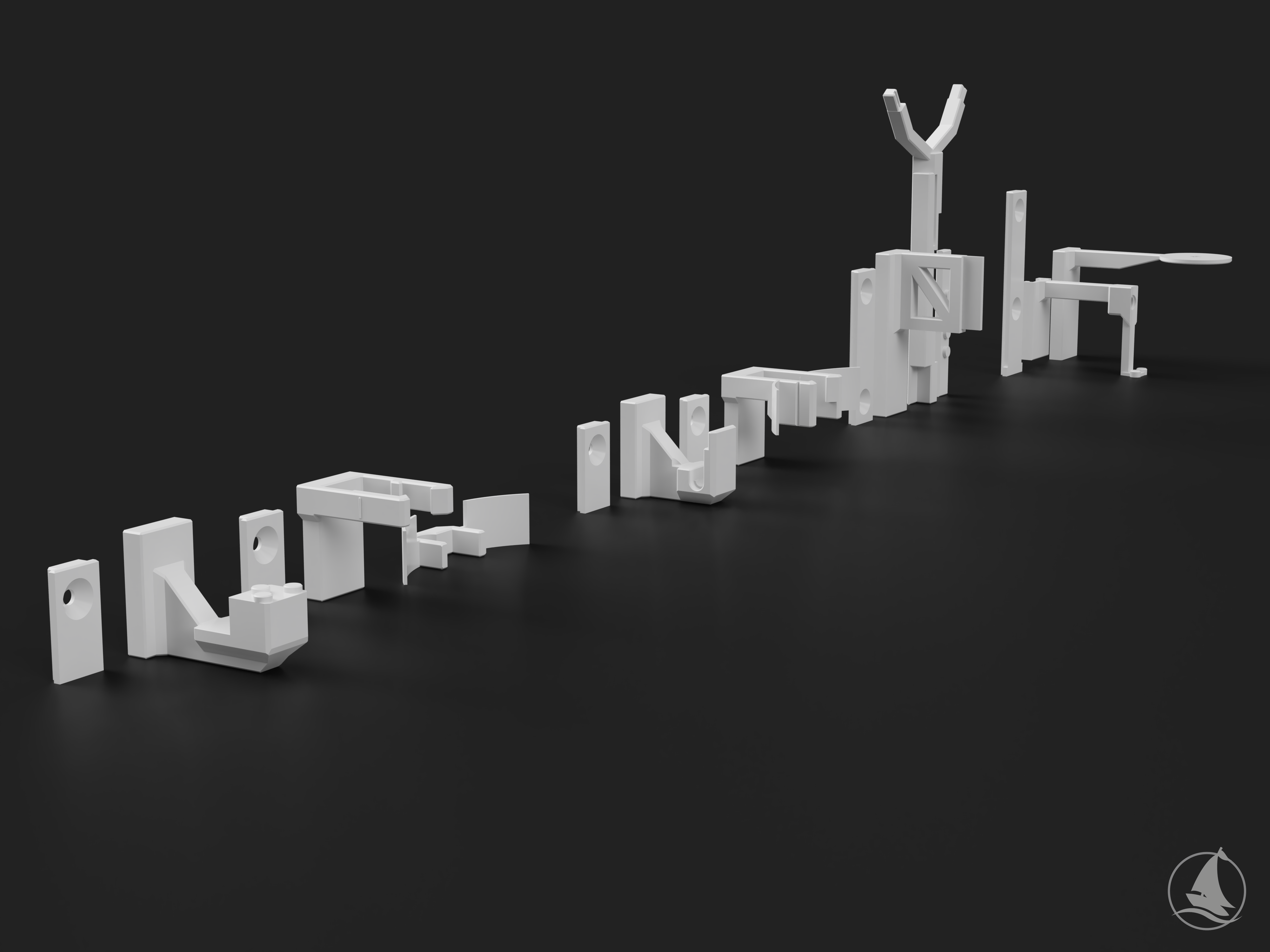 LEGO Saturn V - Light Wall Mount by schiffer-soft.de | Printables Store