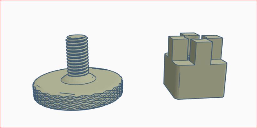 2020 / 3030 M8 Adjustable Screw Feet by MadBob | Download free STL ...