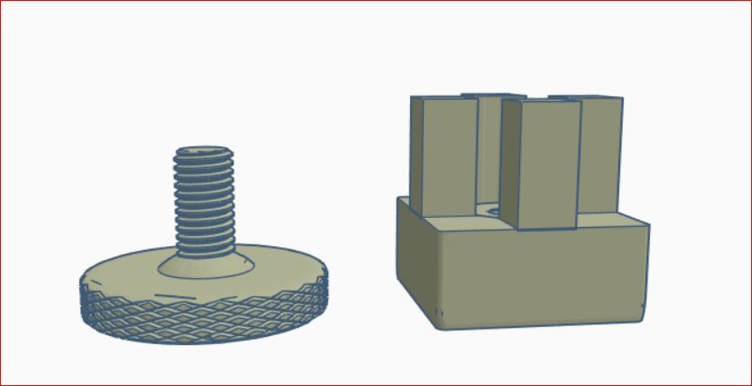 2020 / 3030 M8 Adjustable Screw Feet by MadBob | Download free STL ...