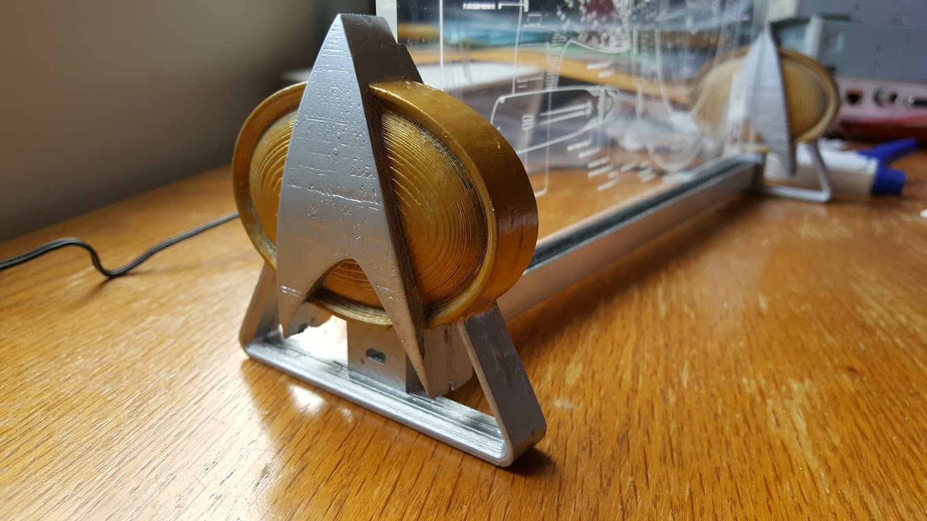 Startrek Next Generation acrylic led stand od autora outcastrc ...