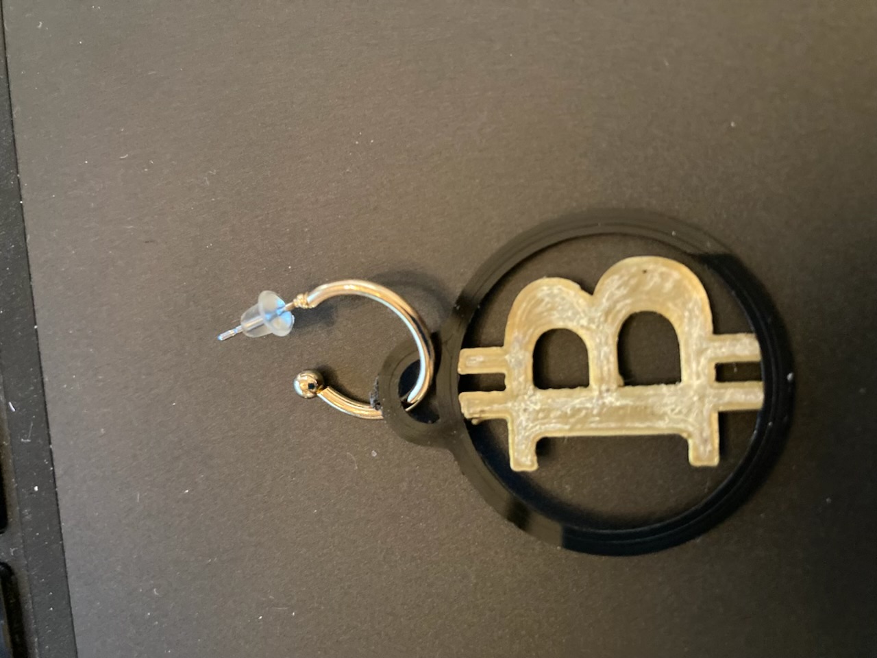 Bitcoin earrings by Grunkle_Bitcoin | Download free STL model ...