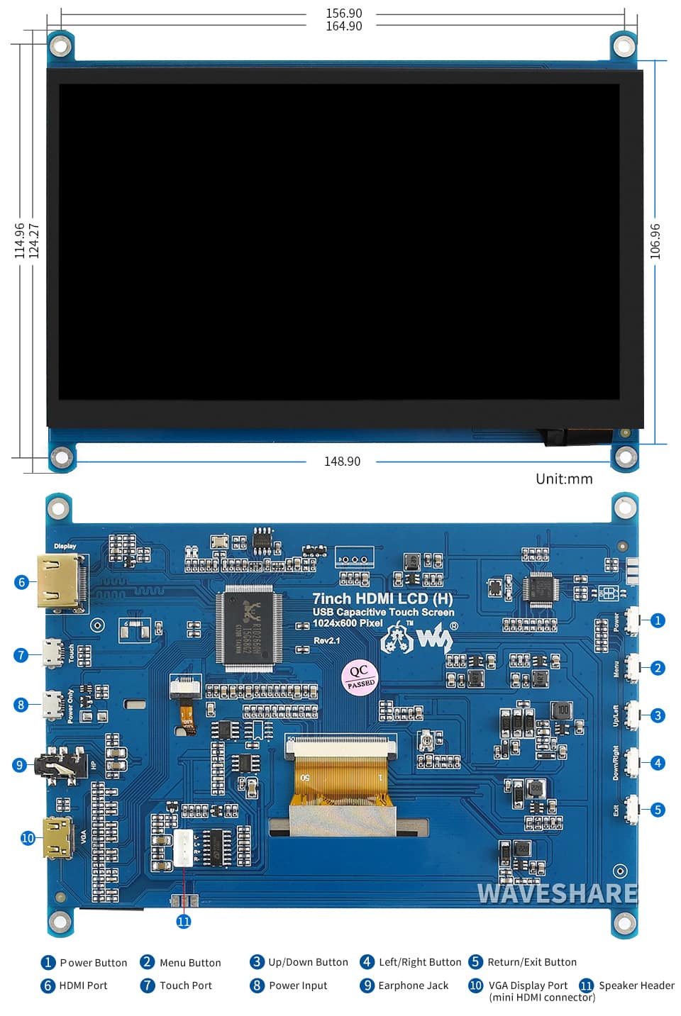 7 Inch HDMI Display Case by Hamza Tassaddaq | Download free STL model ...