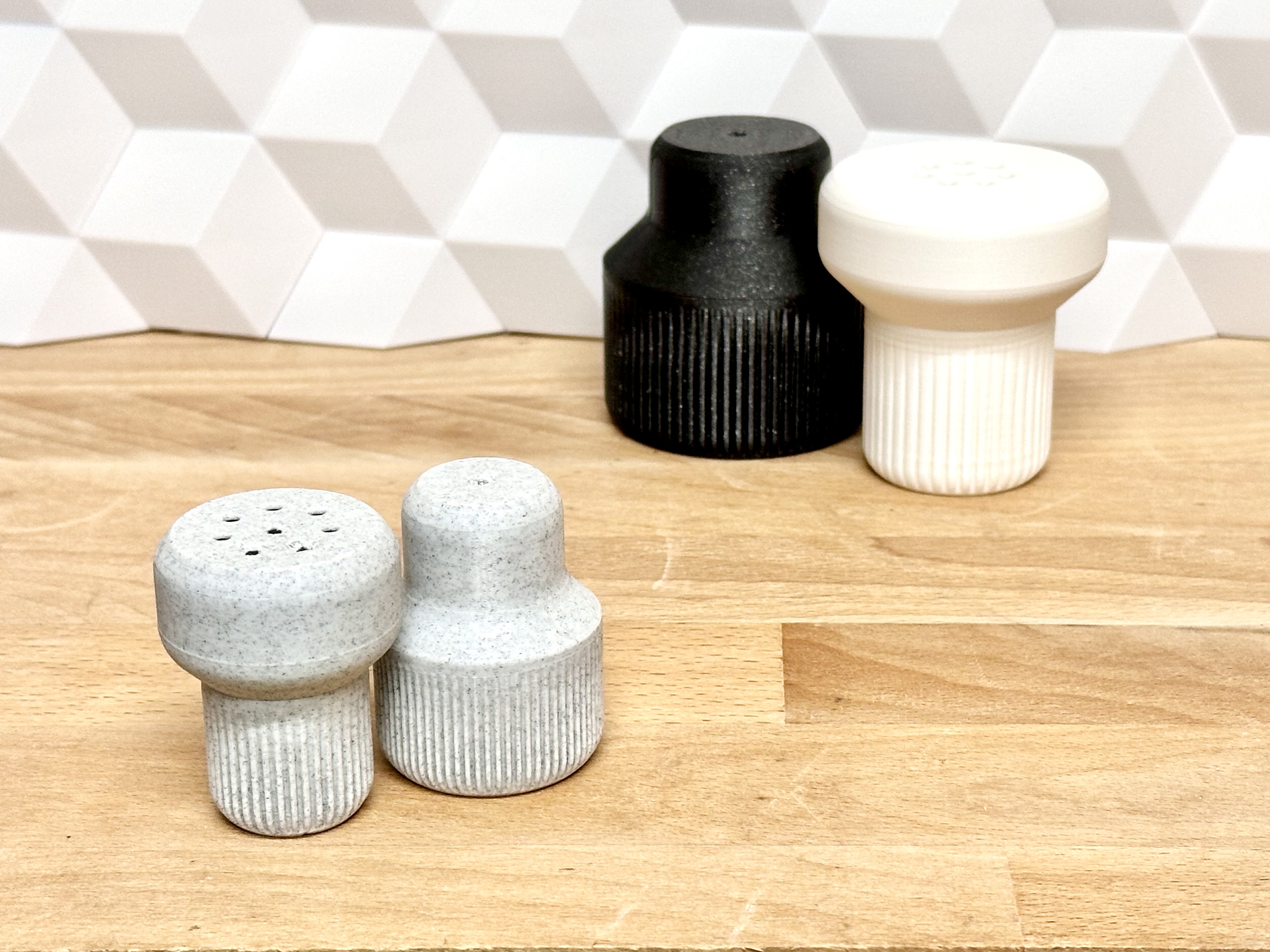 Salt and Pepper Set (modern shaker kit) by GlennovitS 3D | Download ...
