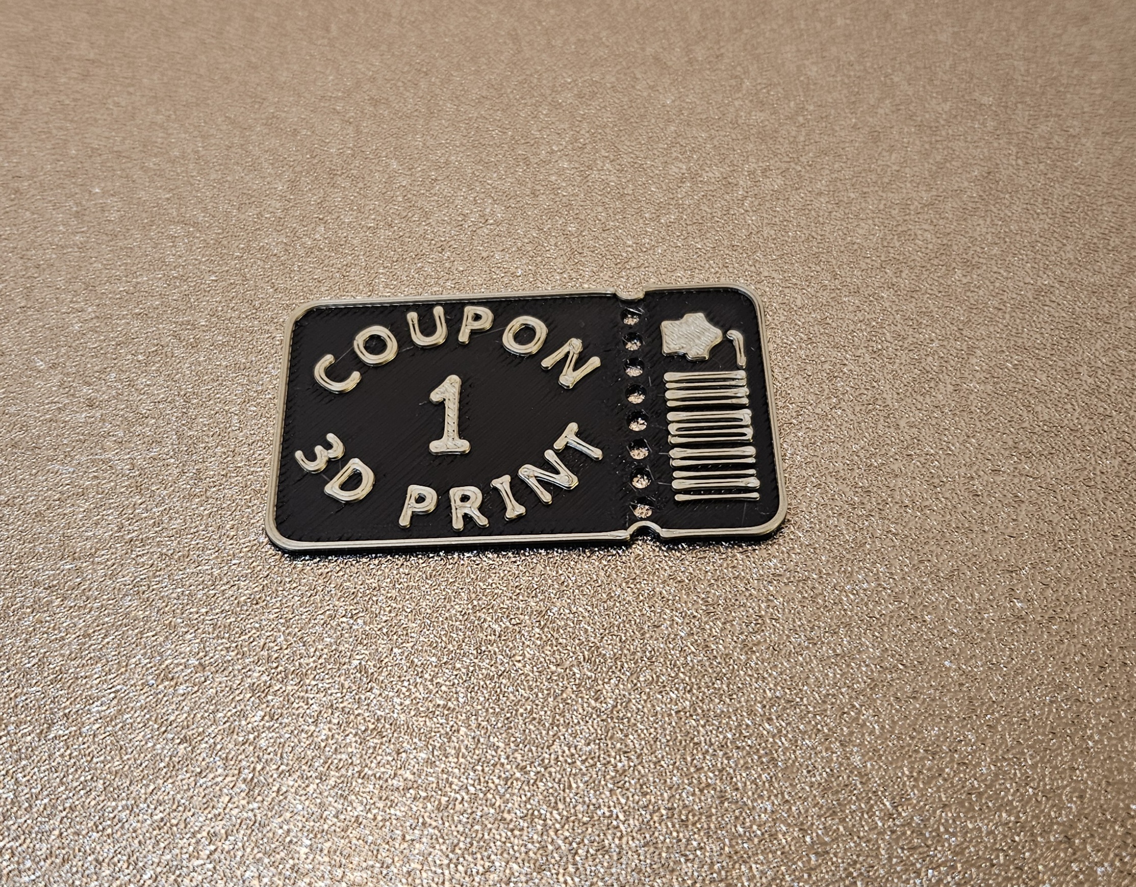 Coupon for Free 3D Print by Filamentos | Download free STL model ...