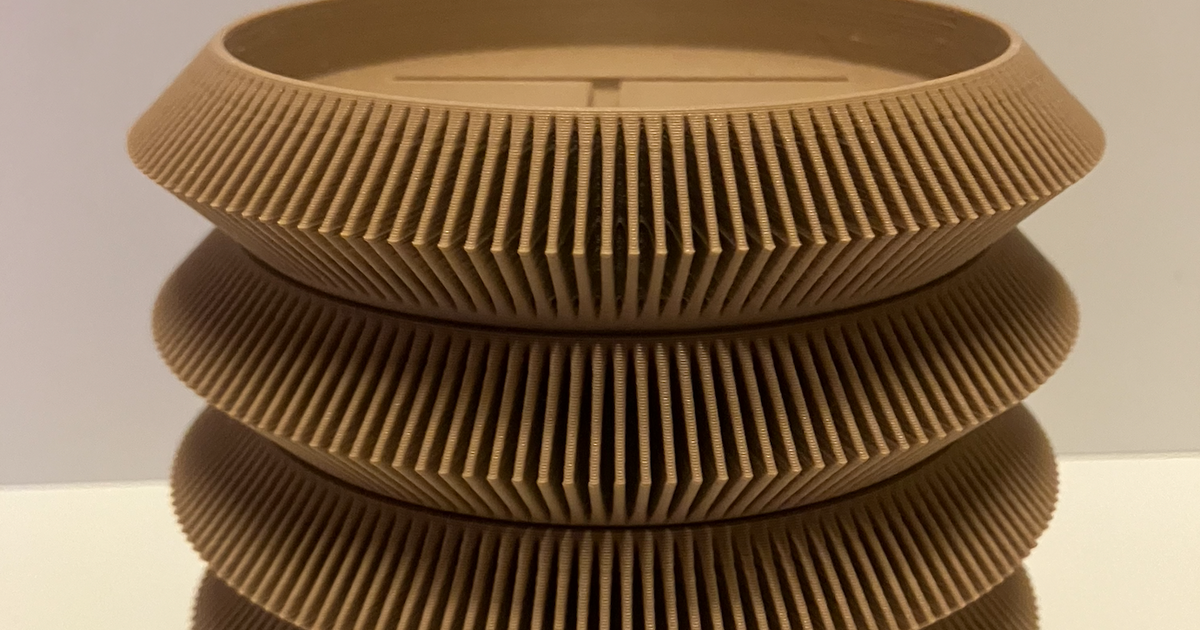 Modern Stacking Monogram Coasters by Jamie A | Download free STL model ...