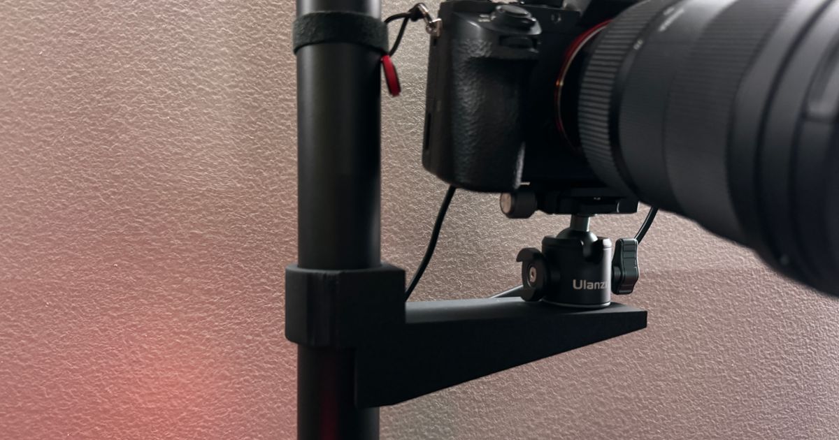 Camera Mount for Monitor Stand by ethanthompson | Download free STL ...