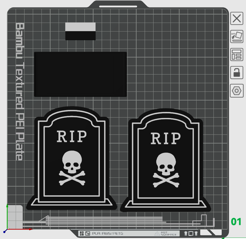 Tombstone RIP Skull and Bones Grave Napkin Holder for Decorating ...