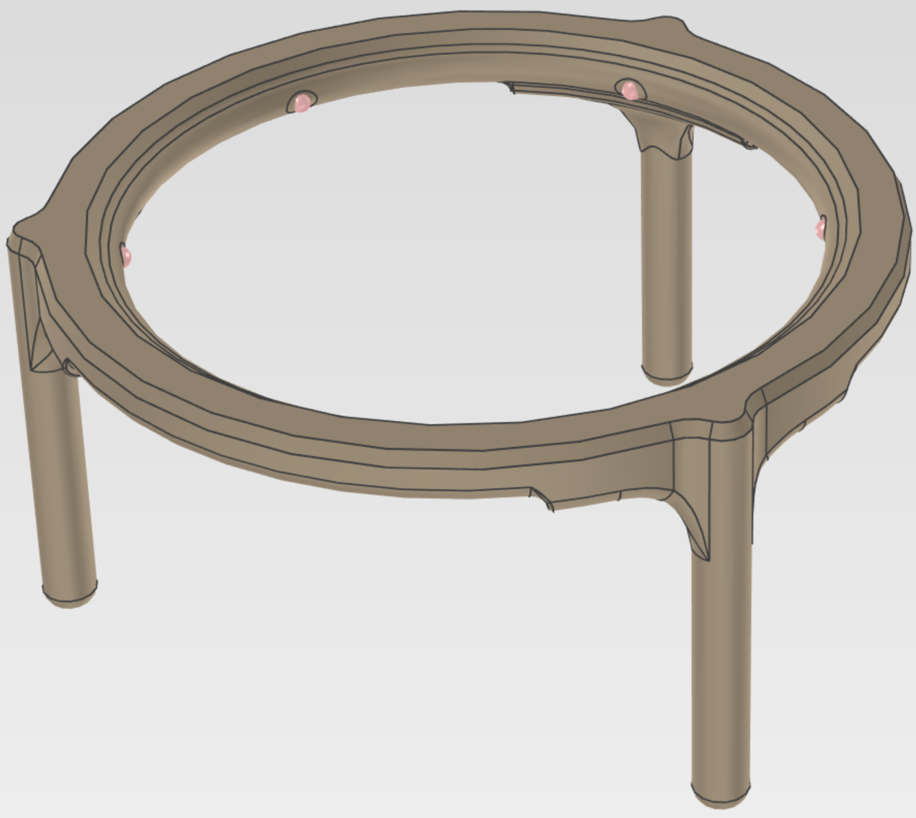 Microwave Plate Stand-Riser by Azom | Download free STL model ...